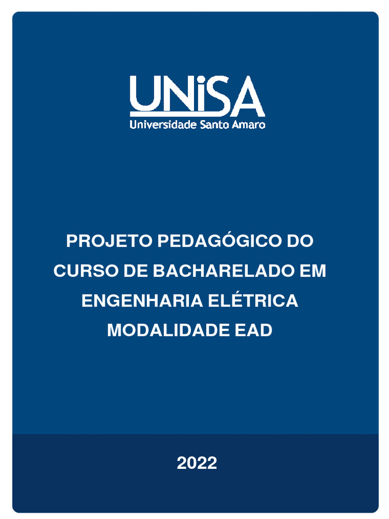 Projeto Pedagógico Do Curso Engenharia Elétrica Pdf Engenharia