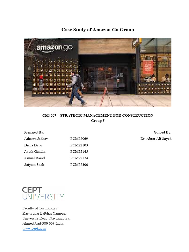 Amazon Go Case Study: Strategic Insights | PDF | Brand | Retail