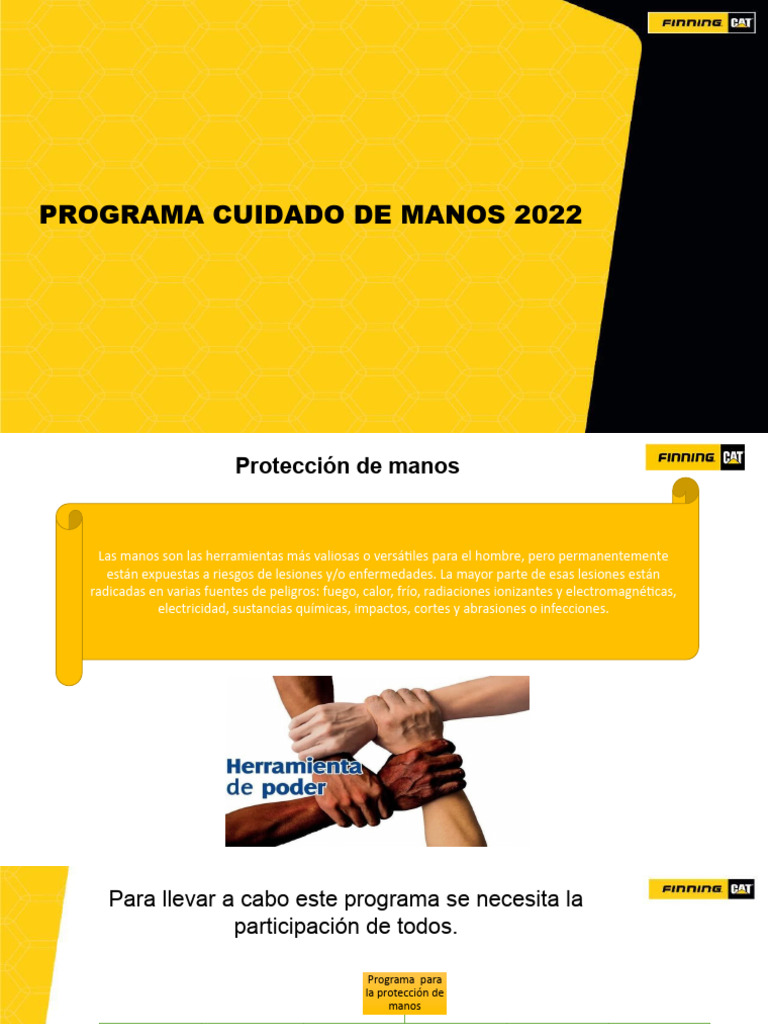 Programa de Manos 2022 | PDF | Guante | Química