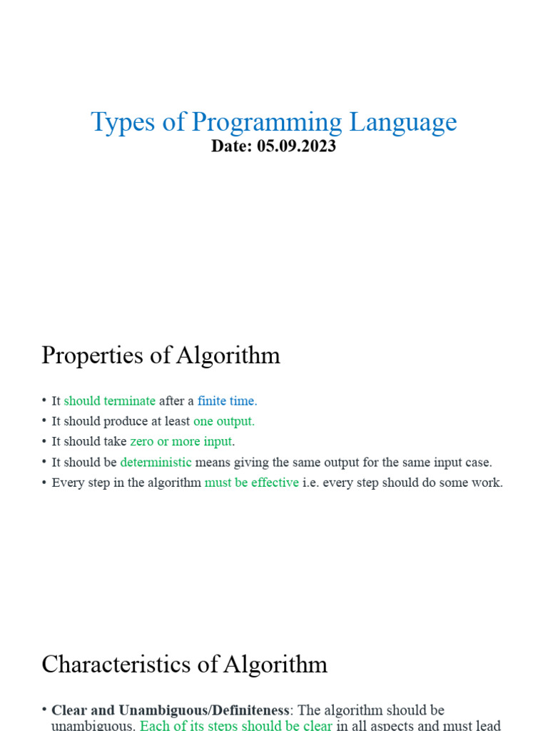 Types of Programming Language | PDF | Programming | Computer Program Types of Programming Language | PDF | Programming | Computer Program