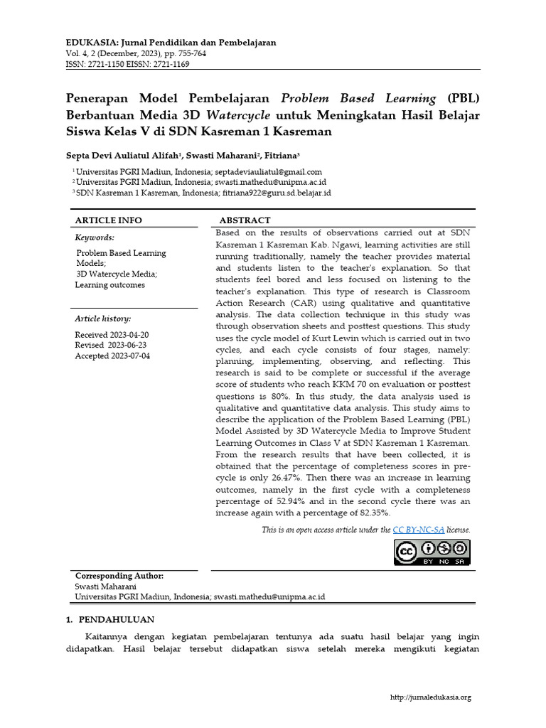347-Article Text-833-1-10-20230703 | PDF | Observation | Science