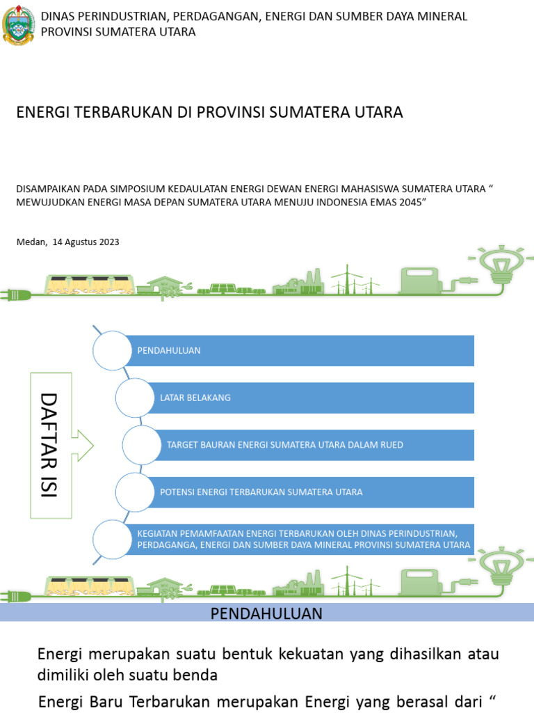 ENERGI TERBARUKAN SU Acara Simposium Dewan Energi Mahasiswa | PDF
