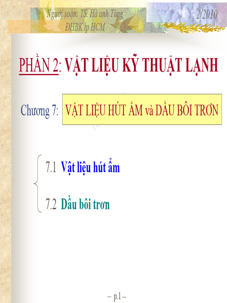 Vat Lieu Nhiet Lanh c7 | PDF