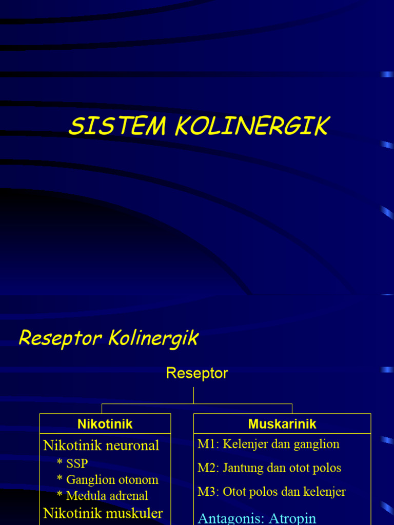 Farmakologi Sistem Kolinergik | PDF