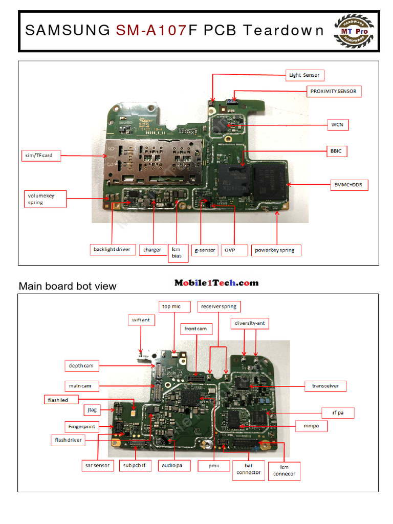 Galaxy A10s SM-A107F PCB Teardown | PDF