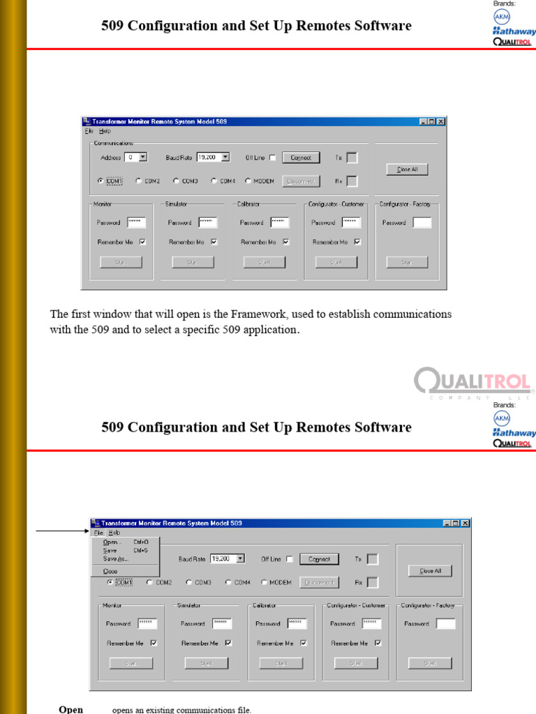 Configuring the 509 - Manual Paso a Paso4 | PDF | Relay | Parameter (Computer Programming)