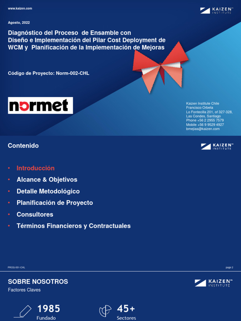 Propuesta Instituto Kaizen | PDF | Calidad | Jerga corporativa