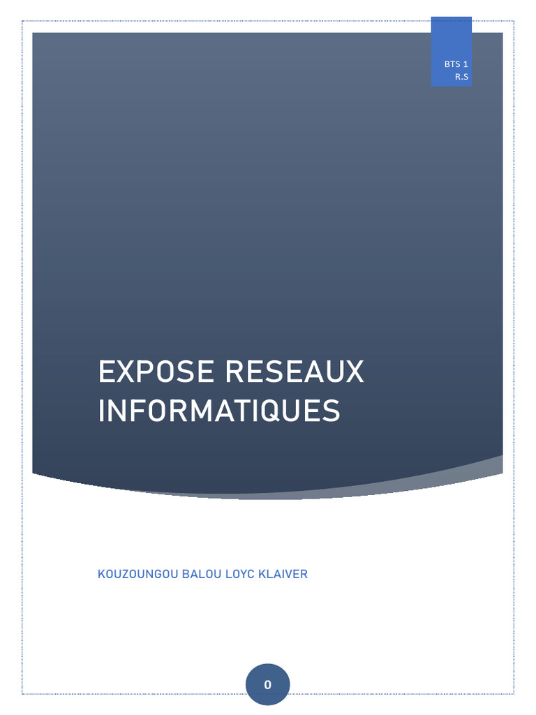 Exposé de Reseau Informatique | PDF