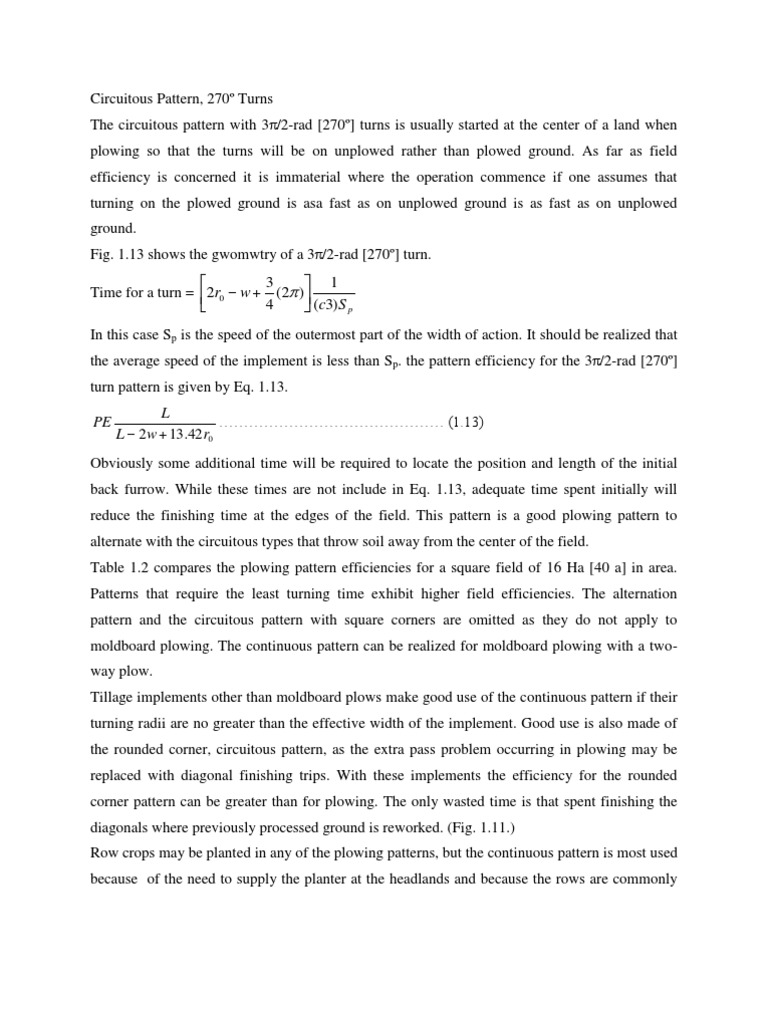 Circuitous Pattern | PDF | Plough | Tillage