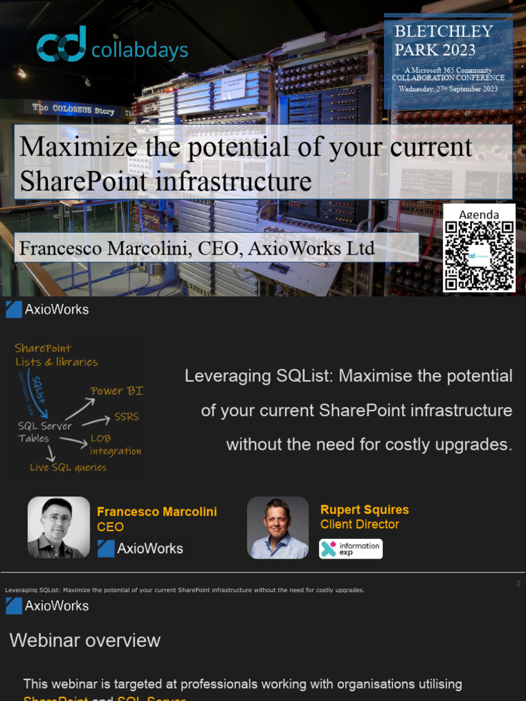 Webinar Leveraging Sqlist 14 Sep 2023 Presentation Pdf Share Point Microsoft Sql Server