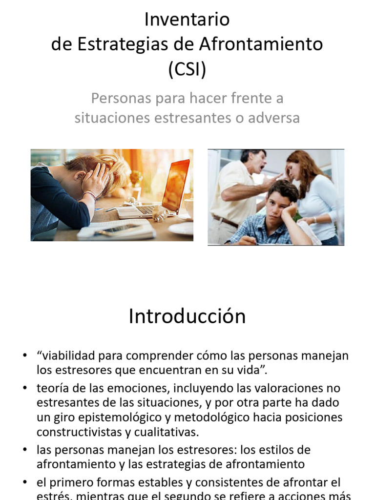 Estrategias de Afrontamiento Tesis | PDF | Las emociones | Pensamiento
