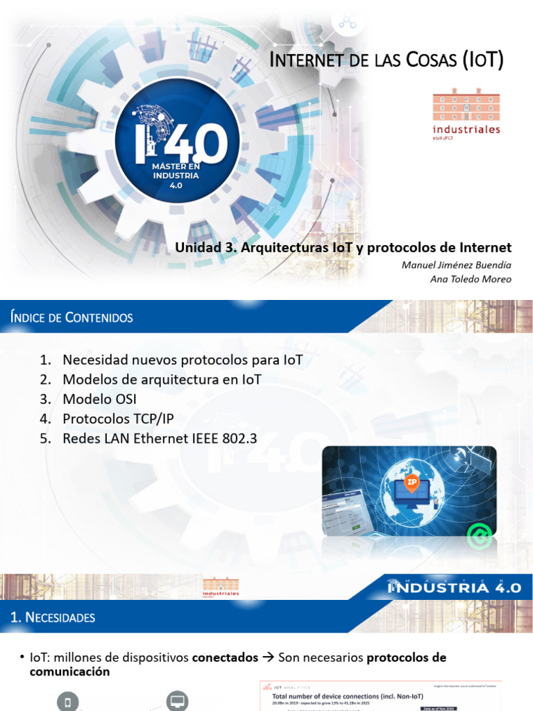 Ud. 3. Arquitecturas IoT y Protocolos de Internet - v10 | PDF ...