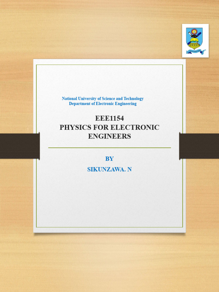 Physics For Electronic Engineers L 6 - Work Energy and Power-1 | PDF ...