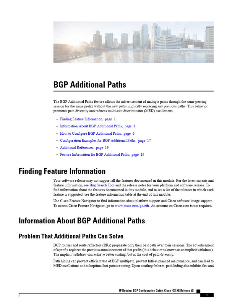BGP Additional Paths | Download Free PDF | Ip Address | I Pv6
