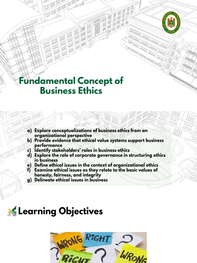 Lesson 2 Fundamental Concepts of Business Ethics | PDF
