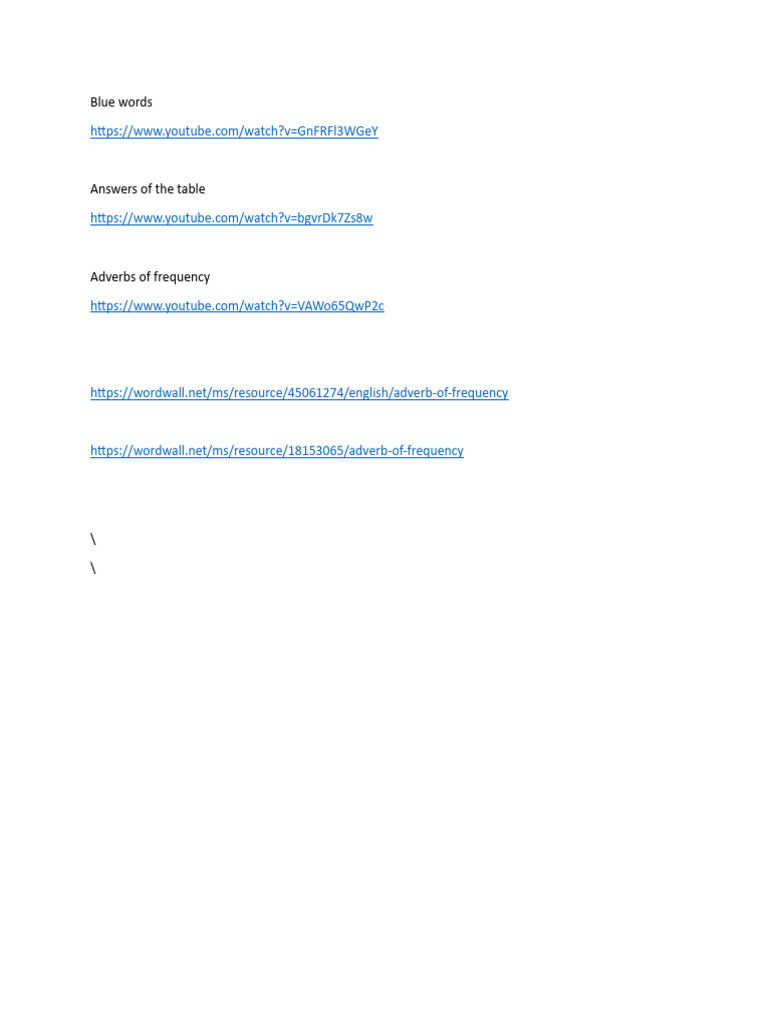 Blue Words | PDF