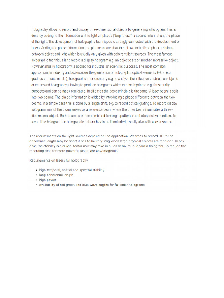 Holography Notes | PDF