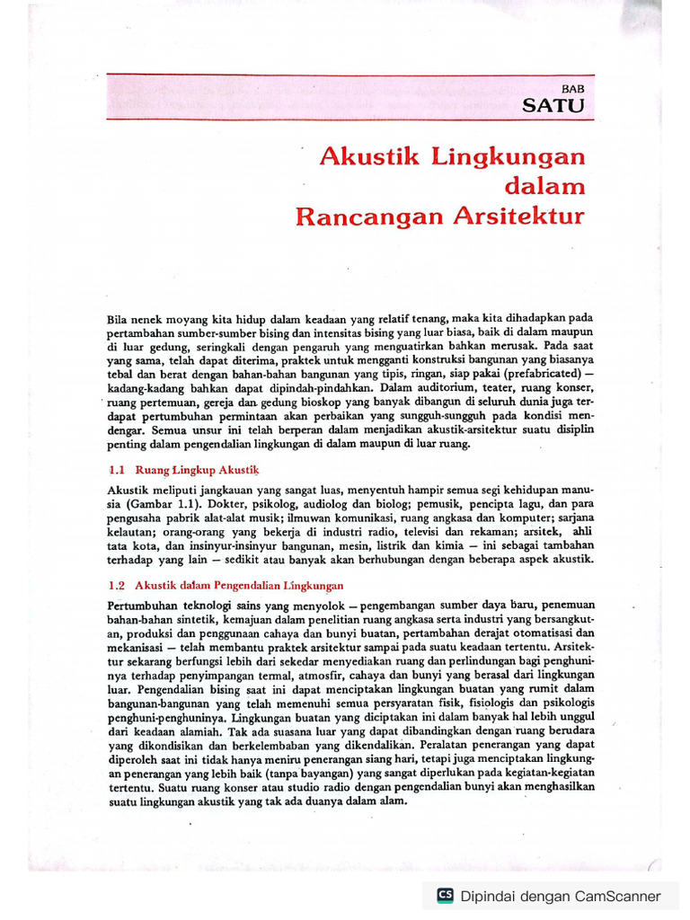 Bab Samua Akustik Ruangan | PDF
