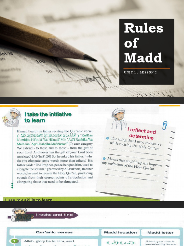 Nasira - GR 8 Answer Key Lesson 2 Rules of Madd | PDF | Collation | Graphemes