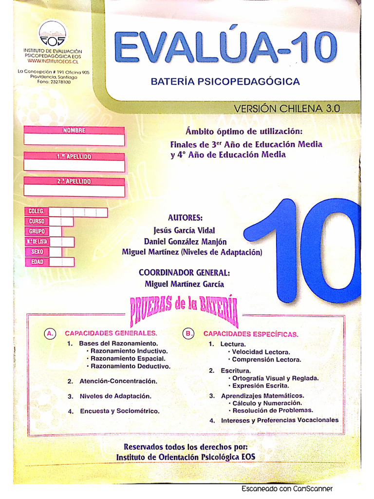 Evalúa 10 | PDF