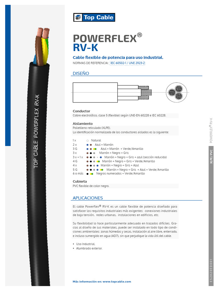 Topcable Powerflex RV-K | PDF