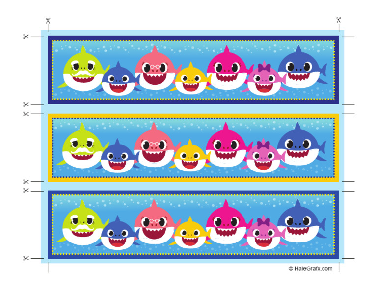 Baby Shark Water Bottle Labels | PDF