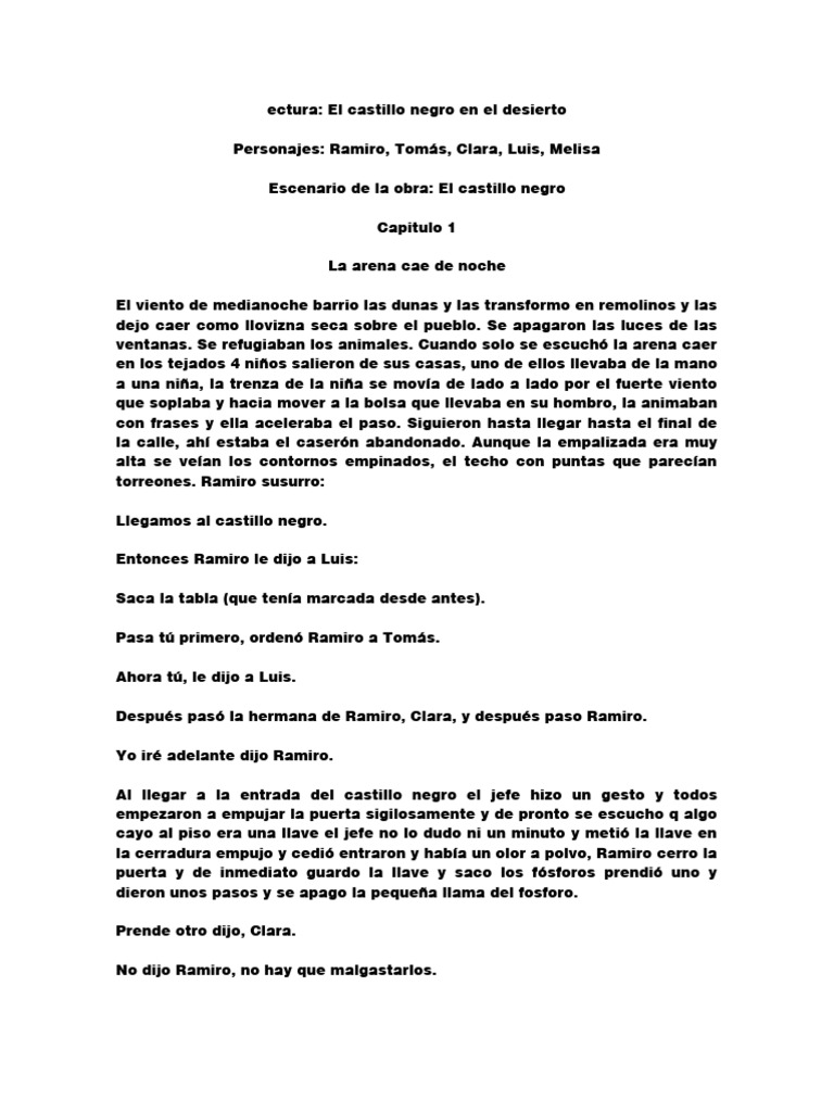 El Castillo Negro en El Desierto | PDF