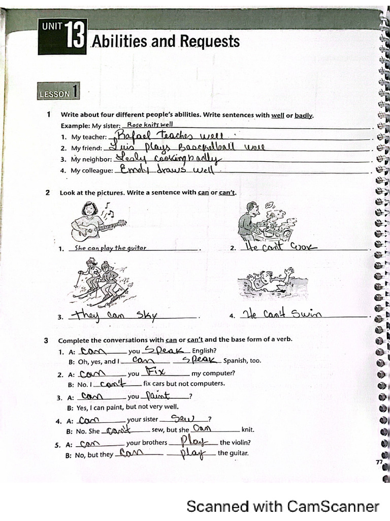 Unit 13 Workbook | PDF