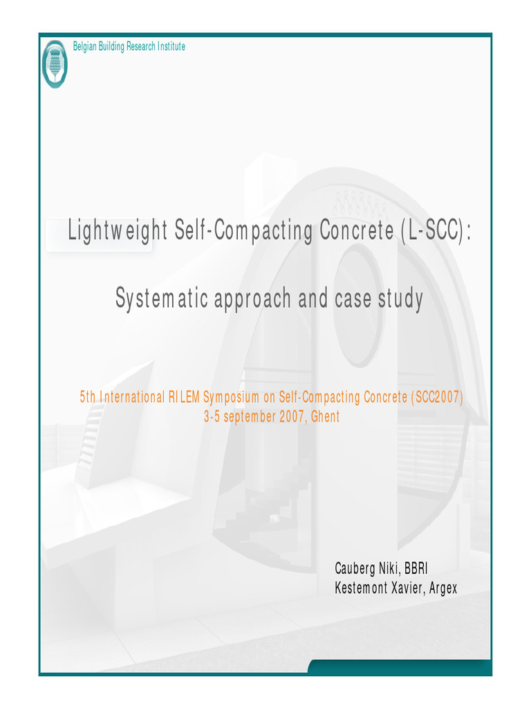 Argex - Lightweight SCC - Presentation | PDF | Concrete | Structural ...