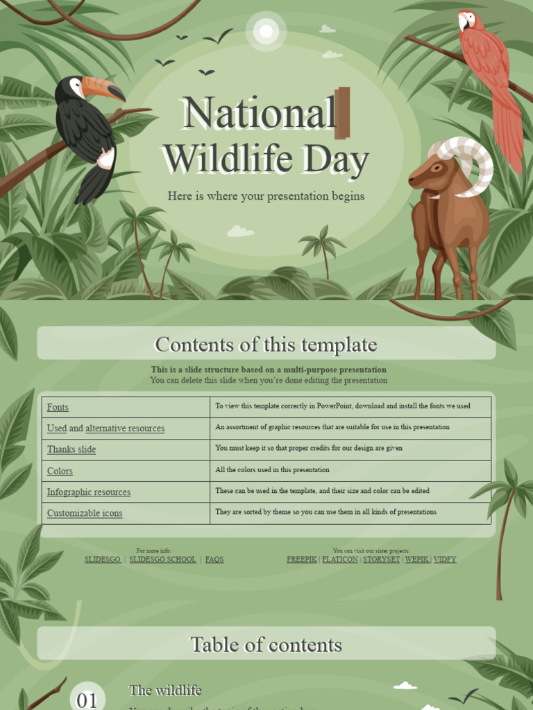 National Wildlife Day Presentation | PDF | Planets | Solar System