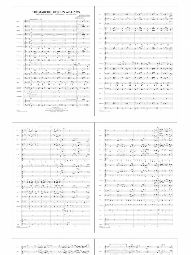The Marches of John Williams.Guion. Arreg.Johnnie Vinson | PDF