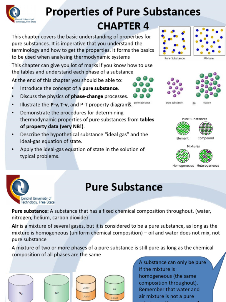 Lesson 5 - MTF1 - Properties of Pure Substances - 2021 | PDF | Phase ...