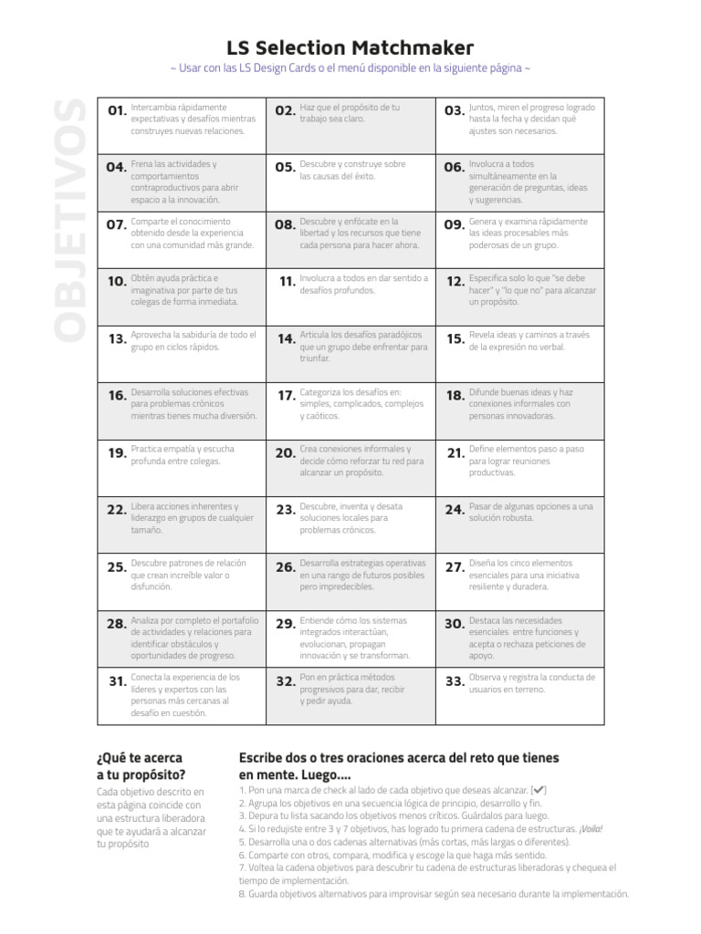 LS Matchmaker Español v1 | PDF | Innovación | Sicología