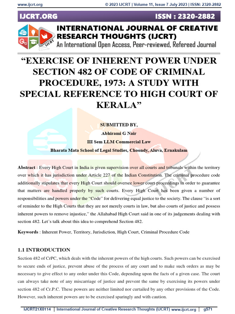 International Journal of Creative Research Thoughts (IJCRT) | PDF