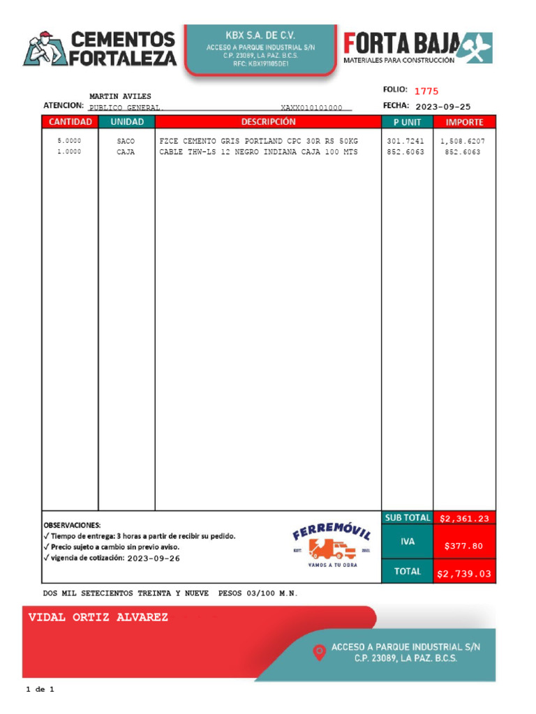Martin Aviles Fact 1775 | PDF