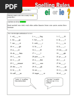 Spelling Rules: IE vs. EI | PDF
