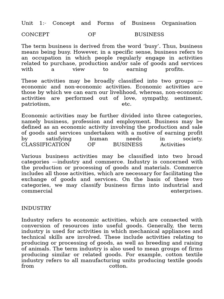 BO UNIT 1 Part 1 | PDF