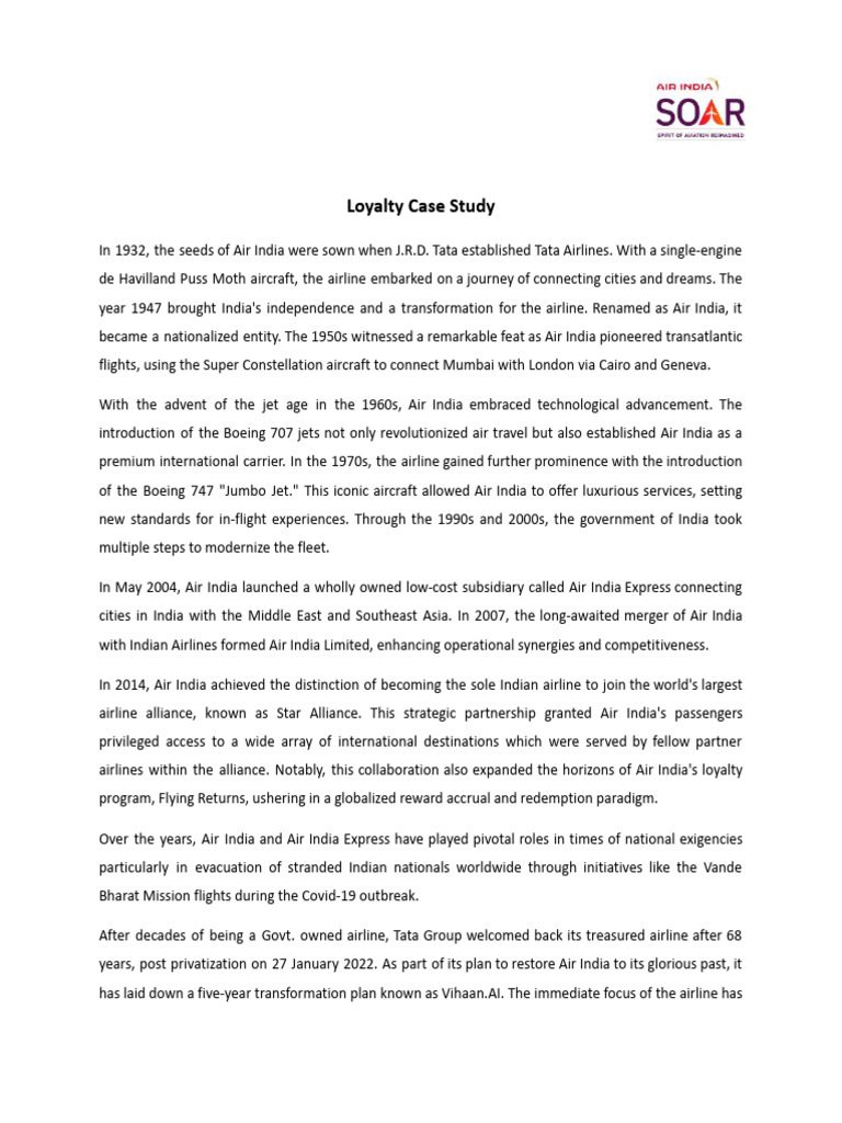 Air India - Loyalty | PDF | Business