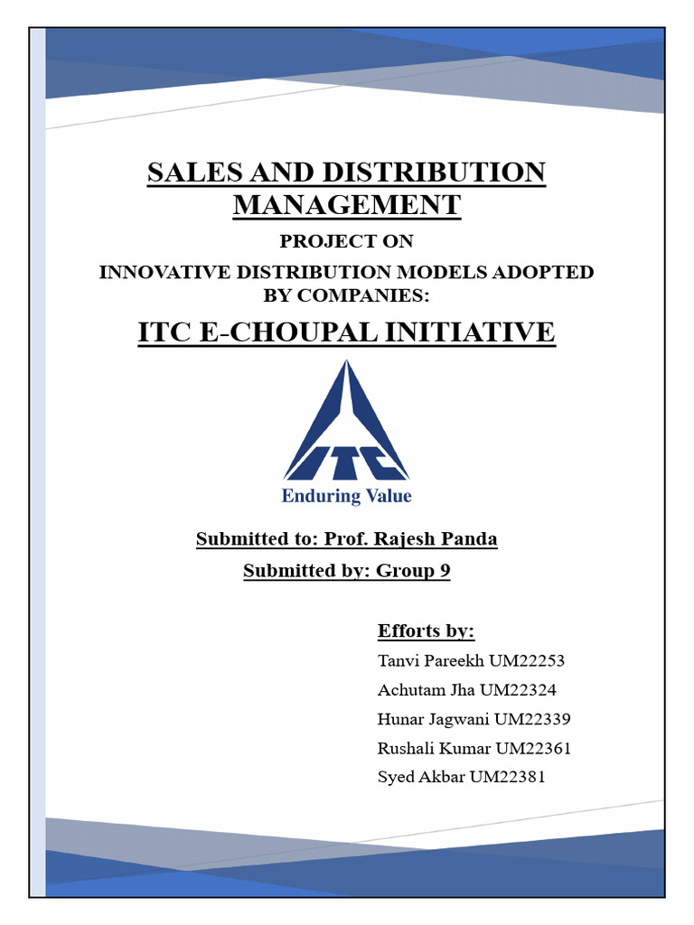 SDM Project - Final Report | PDF | Agriculture | Supply Chain