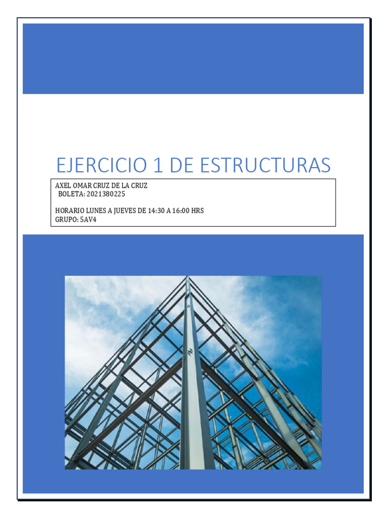 Ejercicio 1 de Estructuras Axl | PDF