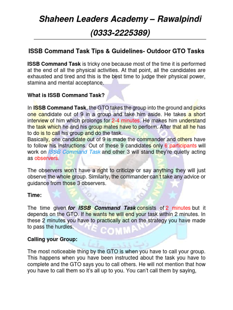 Command-tasks | PDF