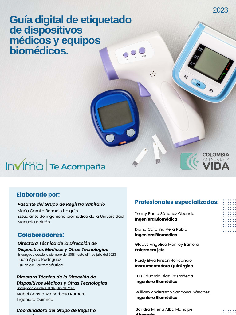 GUÍA DIGITAL ETIQUETADO DE DISPOSITIVOS MÉDICOS Y EQUIPOS BIOMÉDICOS (1) | PDF