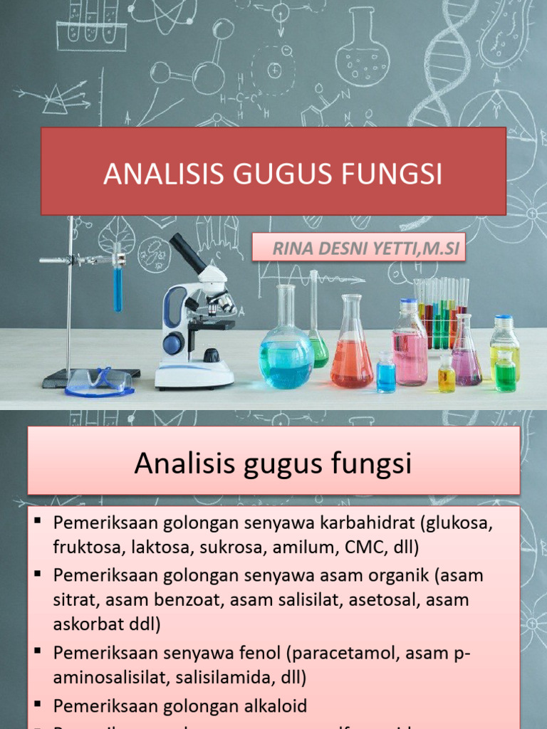 ANALISIS GUGUS FUNGSI | PDF