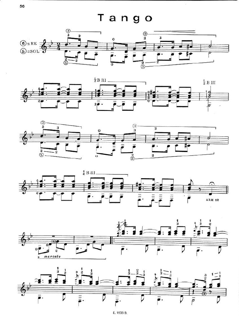 Tango Tárrega | PDF