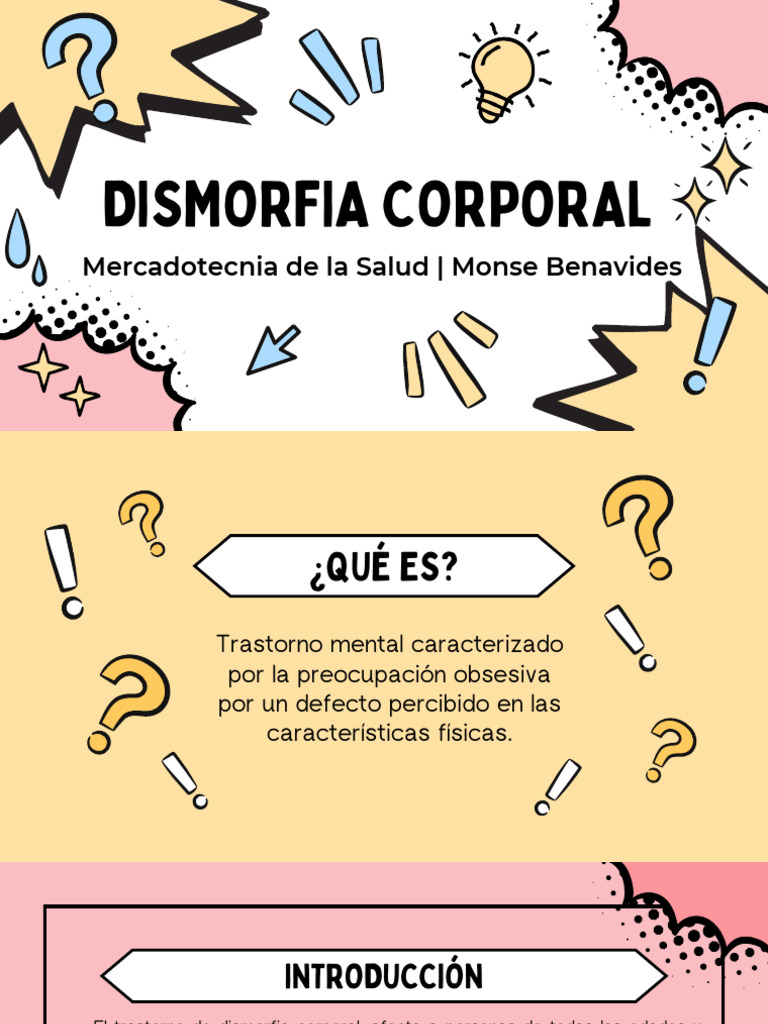 DISMORFIA CORPORAL - MONSE B | PDF | Ciencias del comportamiento ...