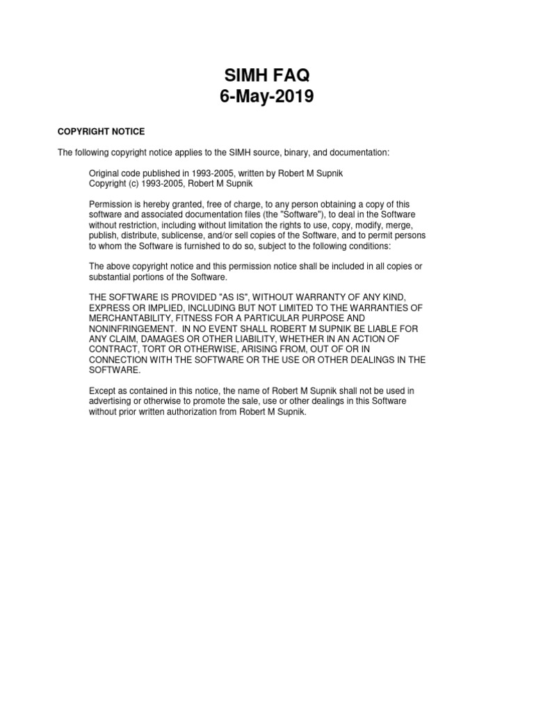 Simh | PDF | Computer Network | Computer Hardware