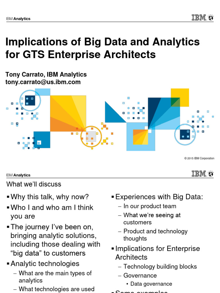 Big Data and Anlytics For GTS | PDF | Analytics | Ibm Db2