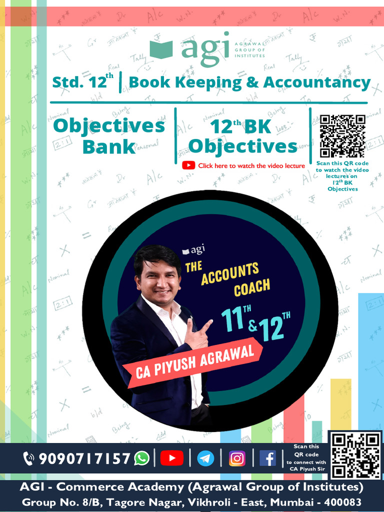 12th Grade Book Keeping Objectives | PDF