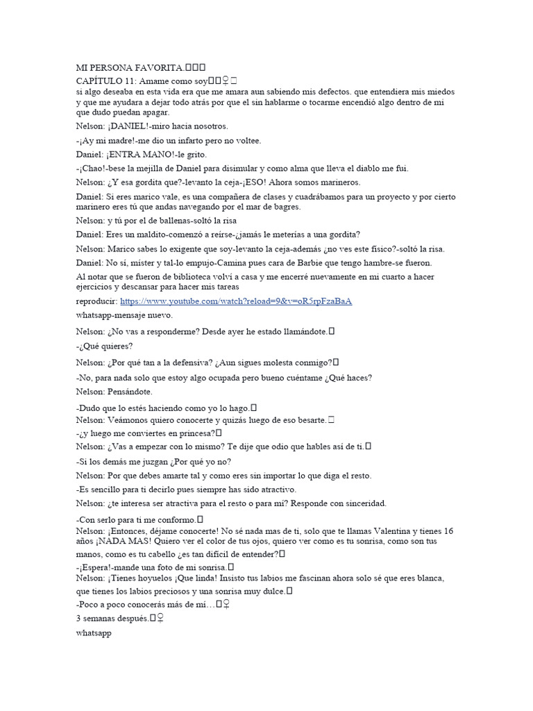 Mi Persona Favorita | PDF