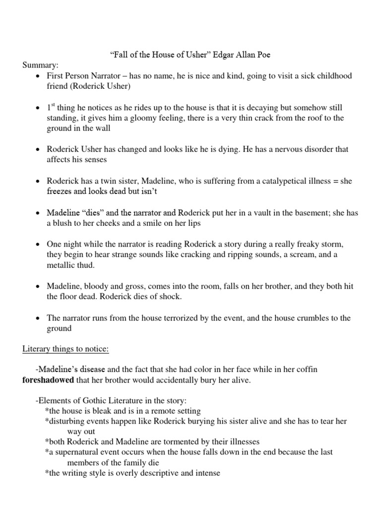 Fall of The House of Usher | PDF
